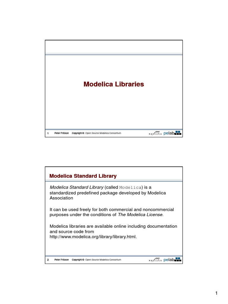 Lecture08 Modelica Libraries Pdf Trigonometric Functions Gas