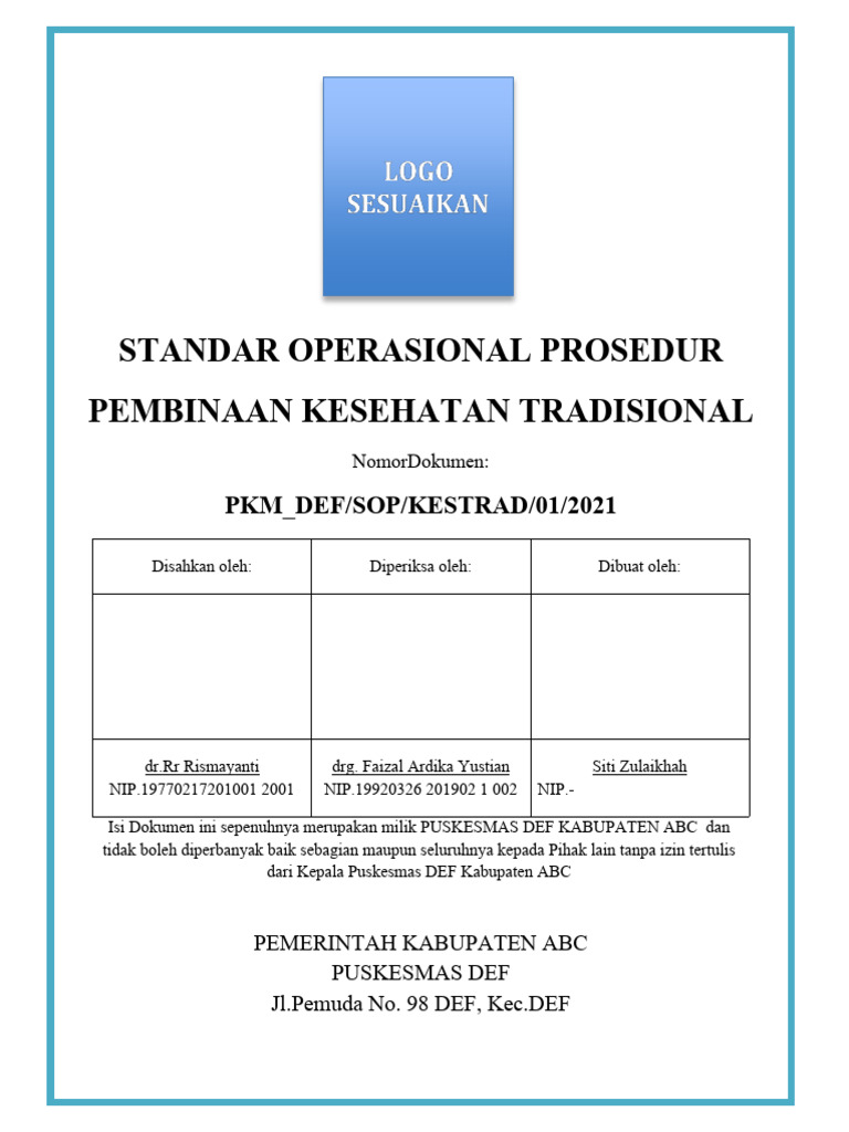 Sop Pembinaan Kestrad | PDF