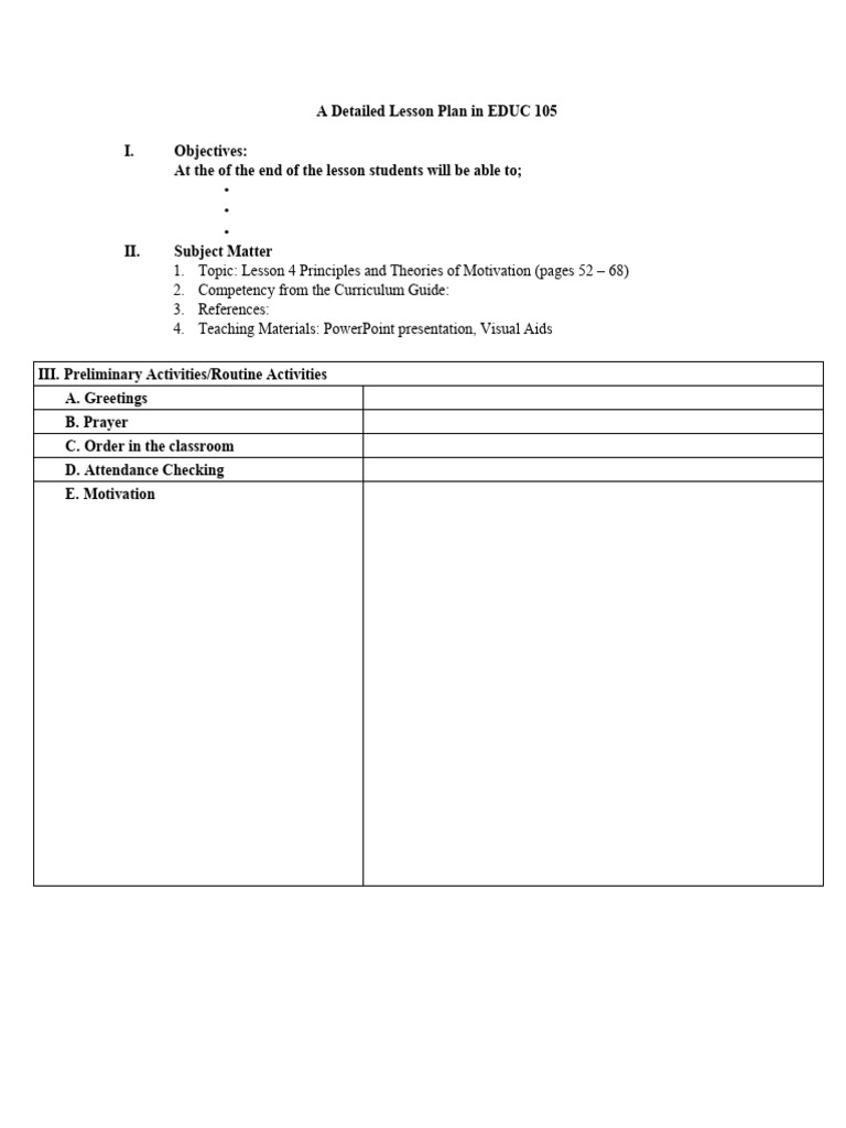 Motivation Strategies in Lesson Planning | PDF | Motivational | Motivation
