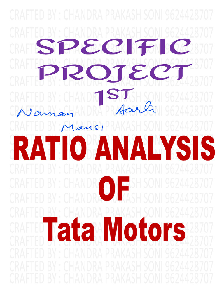 Specific Project 1 and 2 On Tata Motors | PDF
