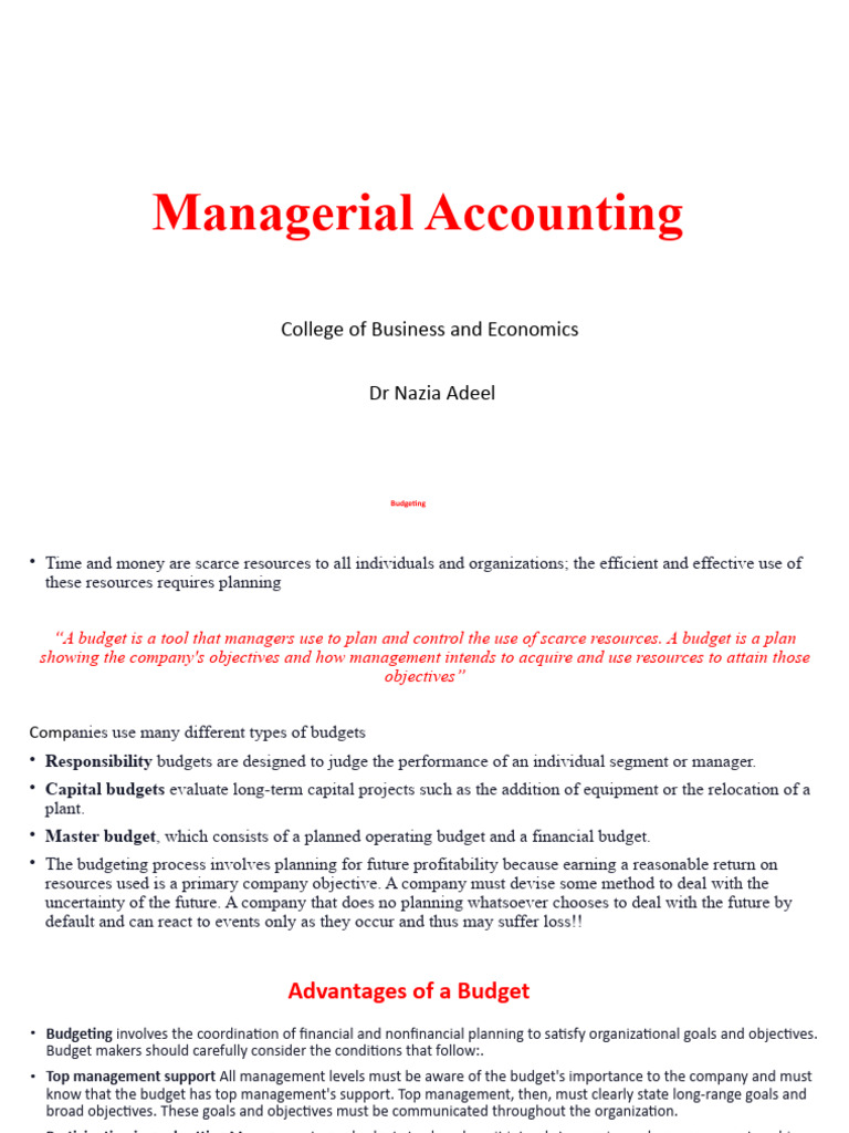 Budgeting for Business Managers | PDF | Net Present Value | Internal ...