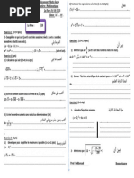 Devoir 3 Modele 1 Mathematiques 3ac Semestre 1 | PDF