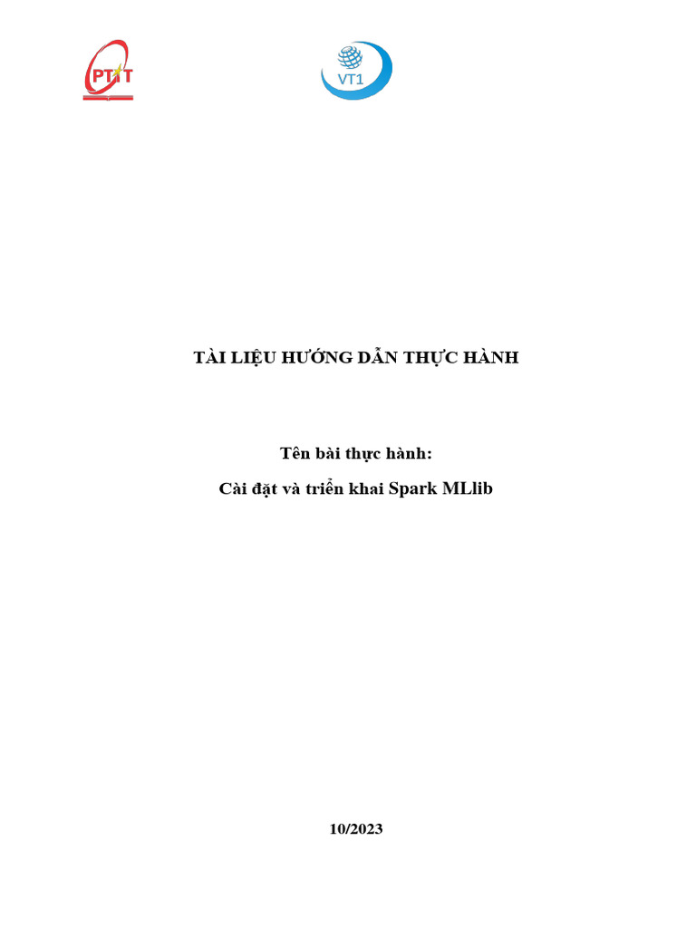 Buổi 5 - Cơ Sở Lý Thuyết Và Ứng Dụng Của SparkML Trong Xử Lý Dữ Liệu Lớn | PDF