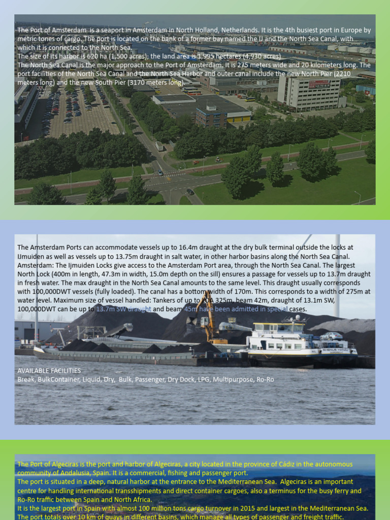 Ports Presentation | PDF | Port | Shipping
