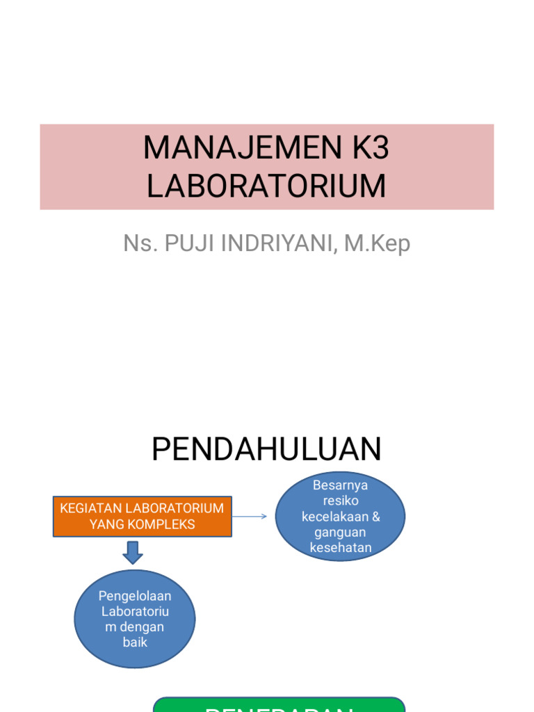 Manajemen K3 Laboratorium 21 Pdf