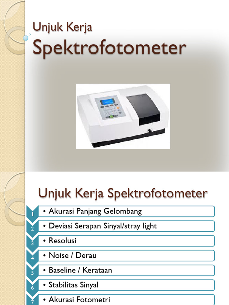 Unjuk Kerja Spektro Ver 2 | PDF | Sains & Matematika | Komputer