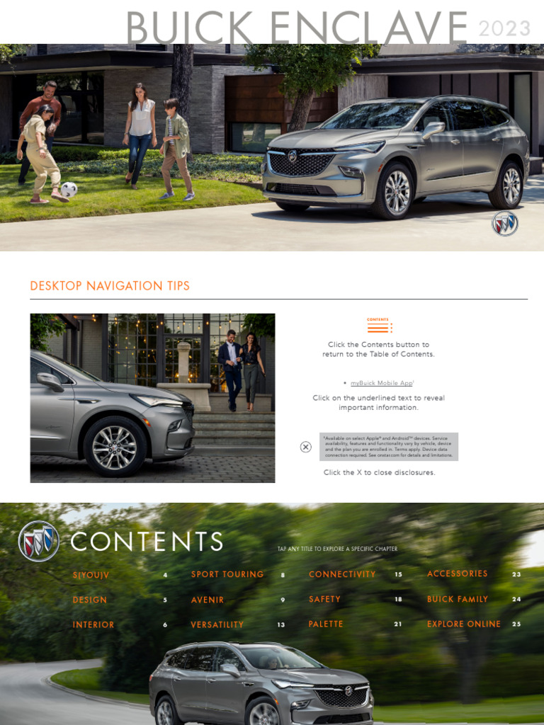 GMBE23CT000 2023 Enclave Catalog - Desktop - 042523 | PDF | Vehicle ...
