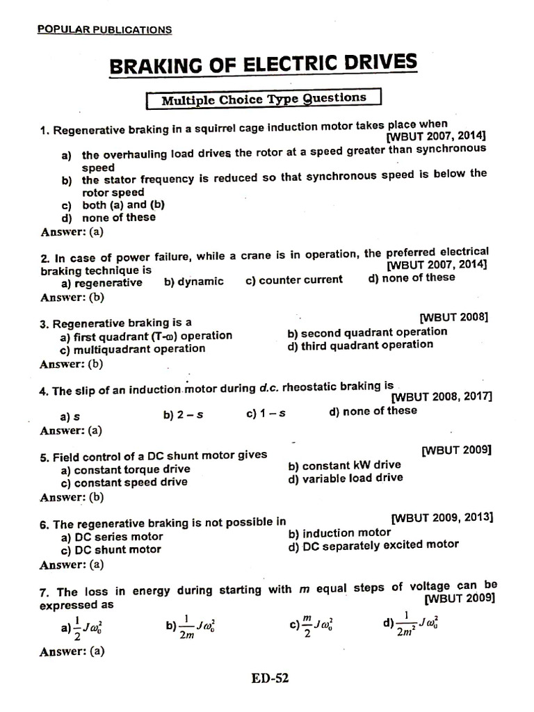 Part-2 Electric Drives | PDF | Electric Motor | Electromagnetism