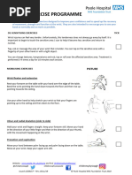 ROM Exercises For Hand and Wrist Patient Handout | PDF | Hand | Thumb