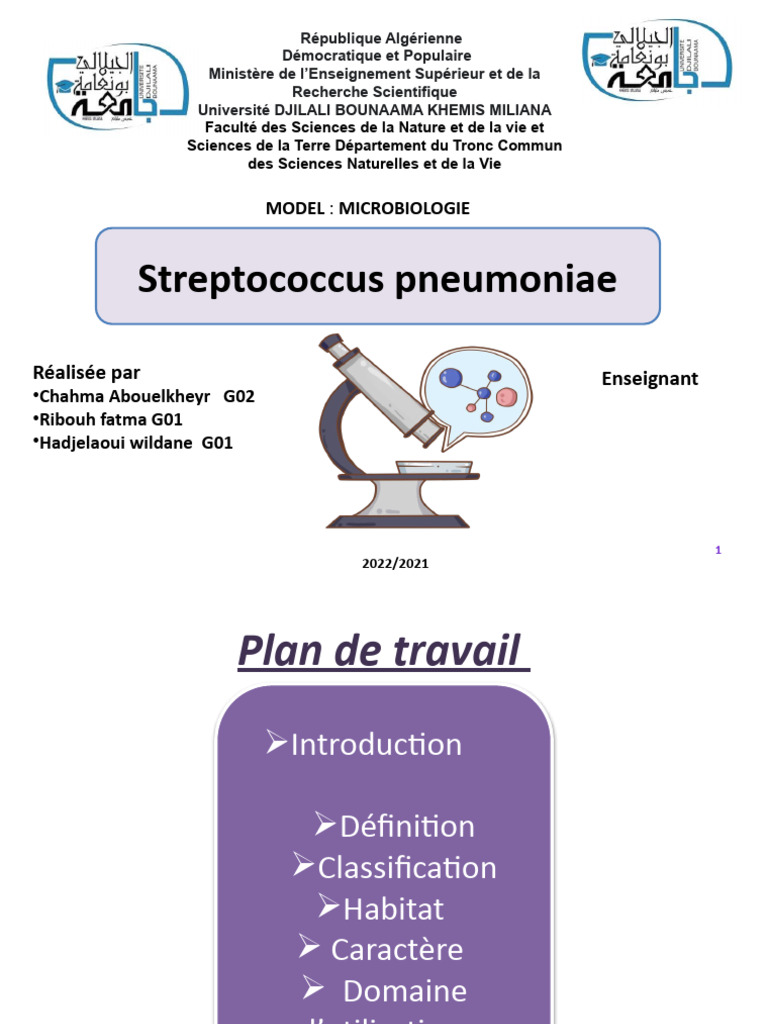 Streptococcus Pneumoniae | PDF | Streptocoque | Prokaryota