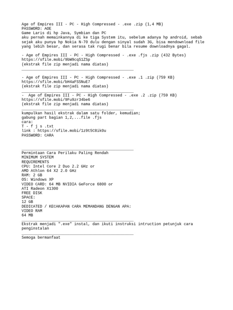 Age of Empires Series Di HP Java Symbian Dan PC | PDF