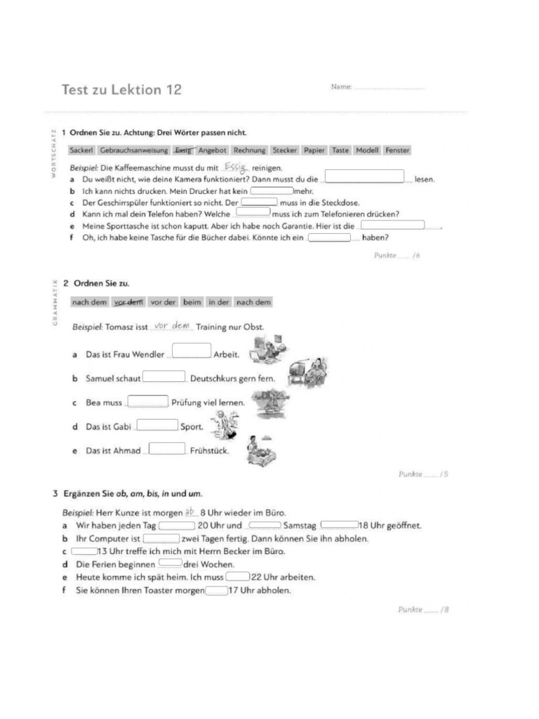 Test Lektion 12 | PDF