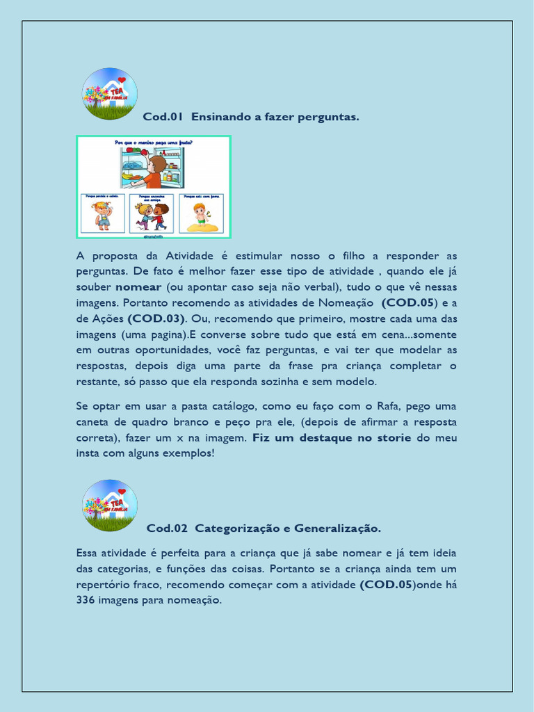 Orientação Das Atividades de Linguagem | PDF | Imagem | Cães