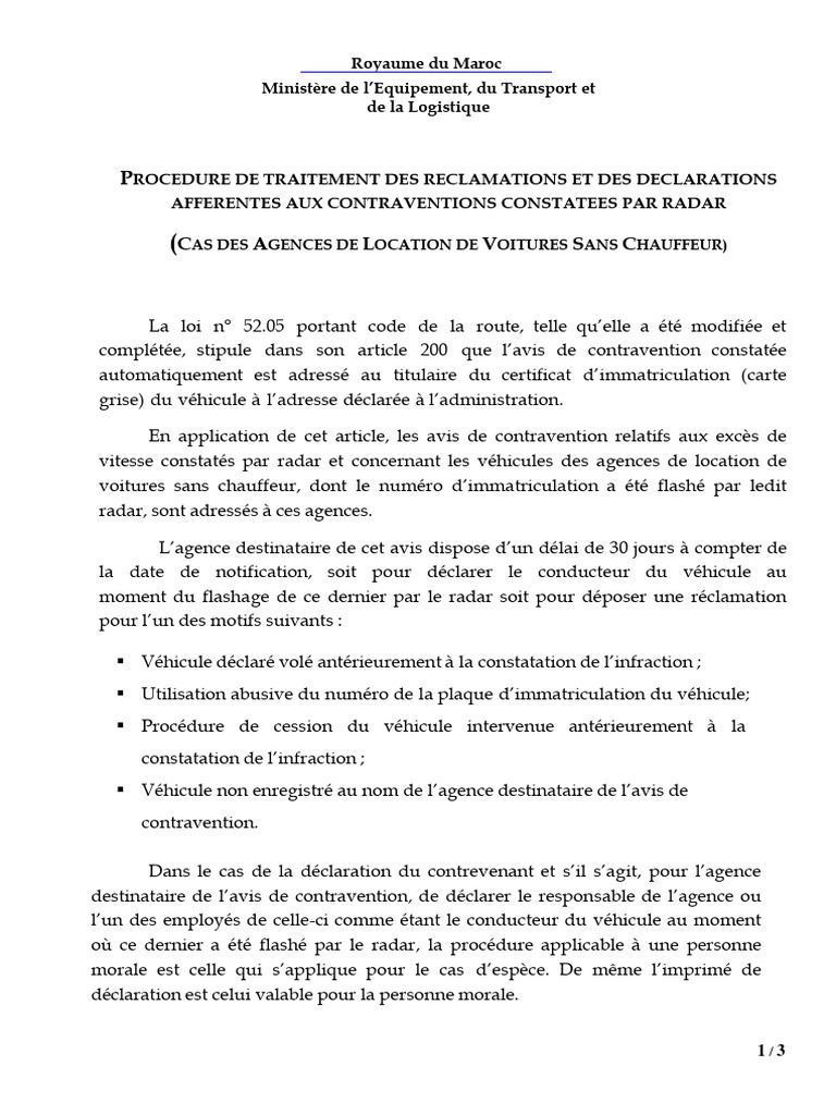 Procedure Location FR | PDF | Transport | Véhicules