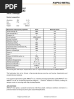 Ampco 45: Technical Data Sheet | PDF | Strength Of Materials | Hardness