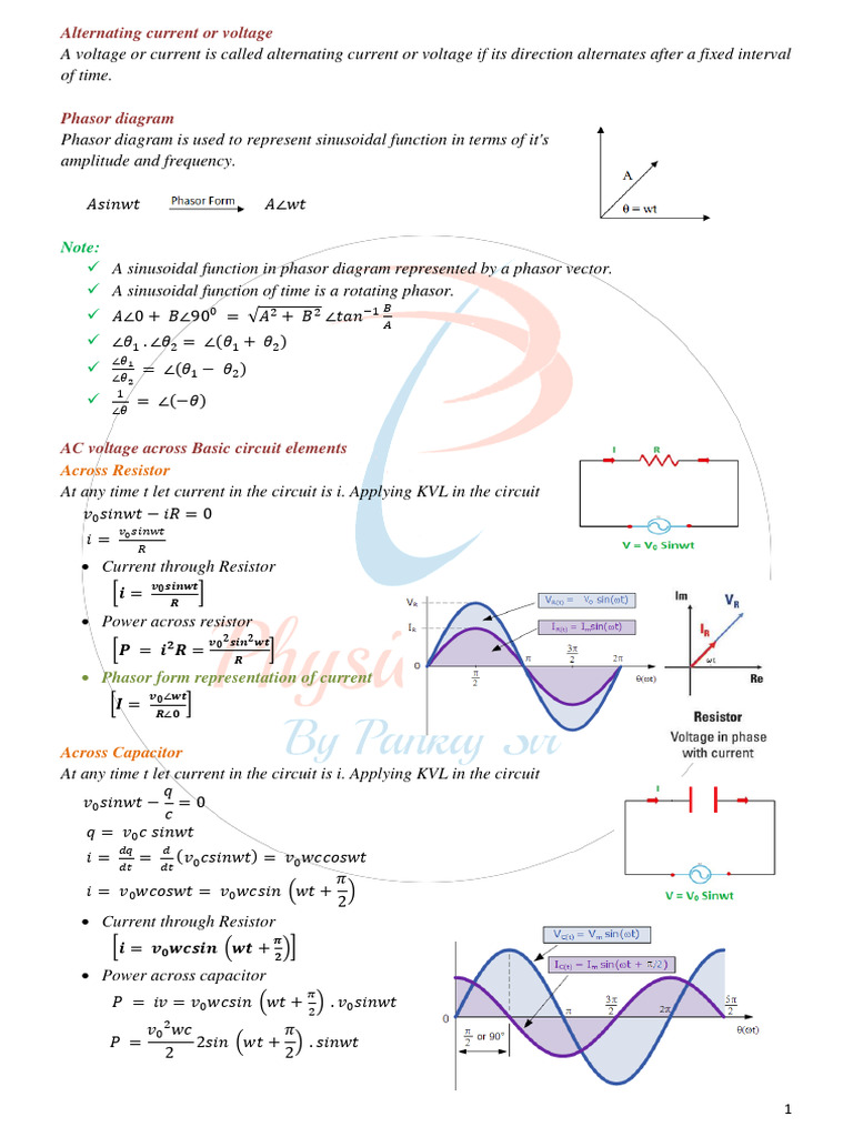 Alternating Current New Syllabus | PDF | Electrical Impedance | Transformer