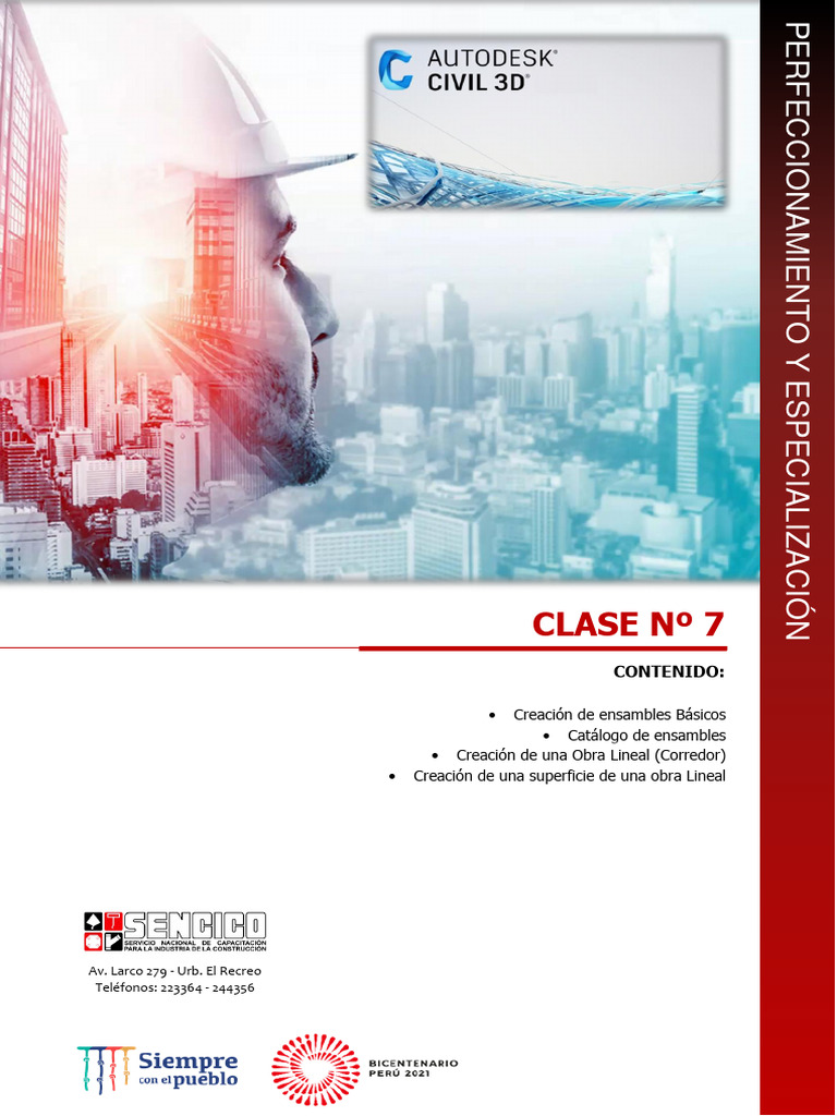 SESIÓN 07 - CIVIL 3D - (Manual) | PDF | Software | Informática