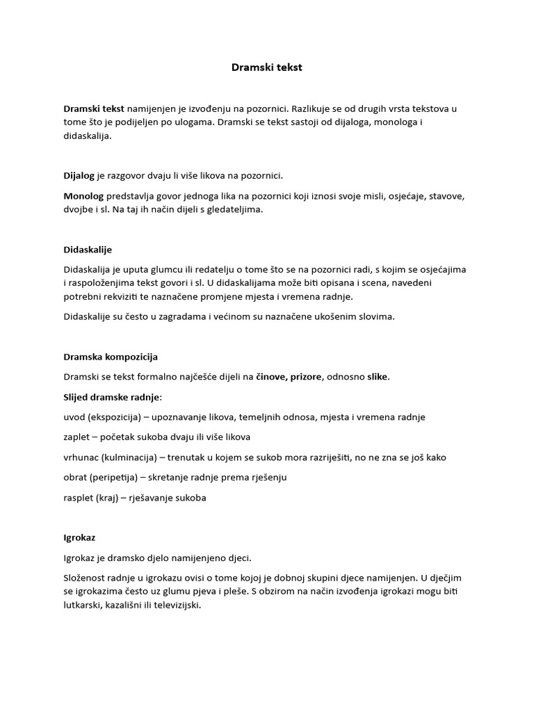 Dramski Tekst | PDF