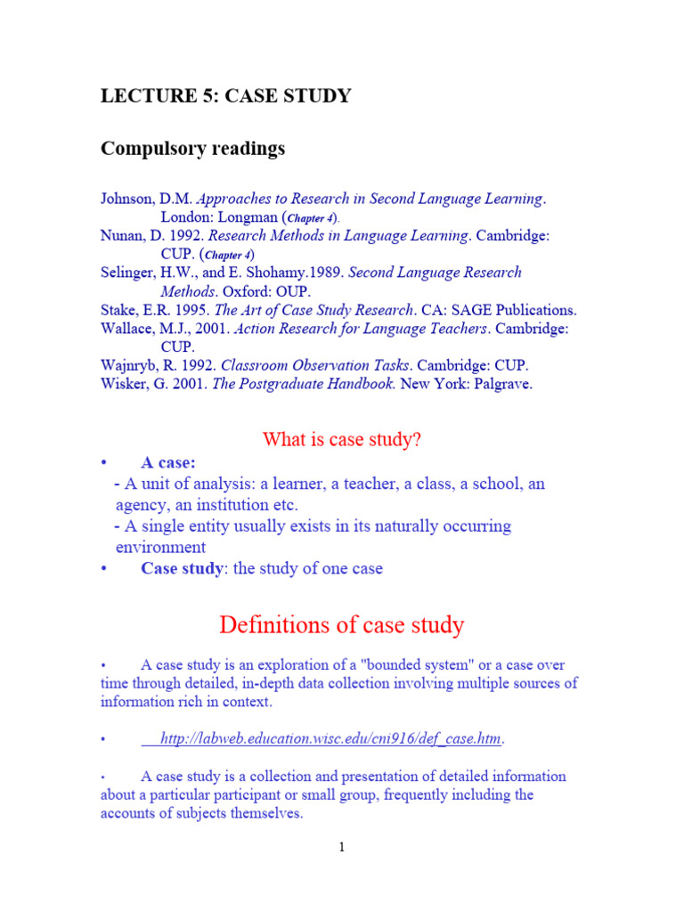Lecture 5 Case Study 1 | PDF | Data | Foreign Language
