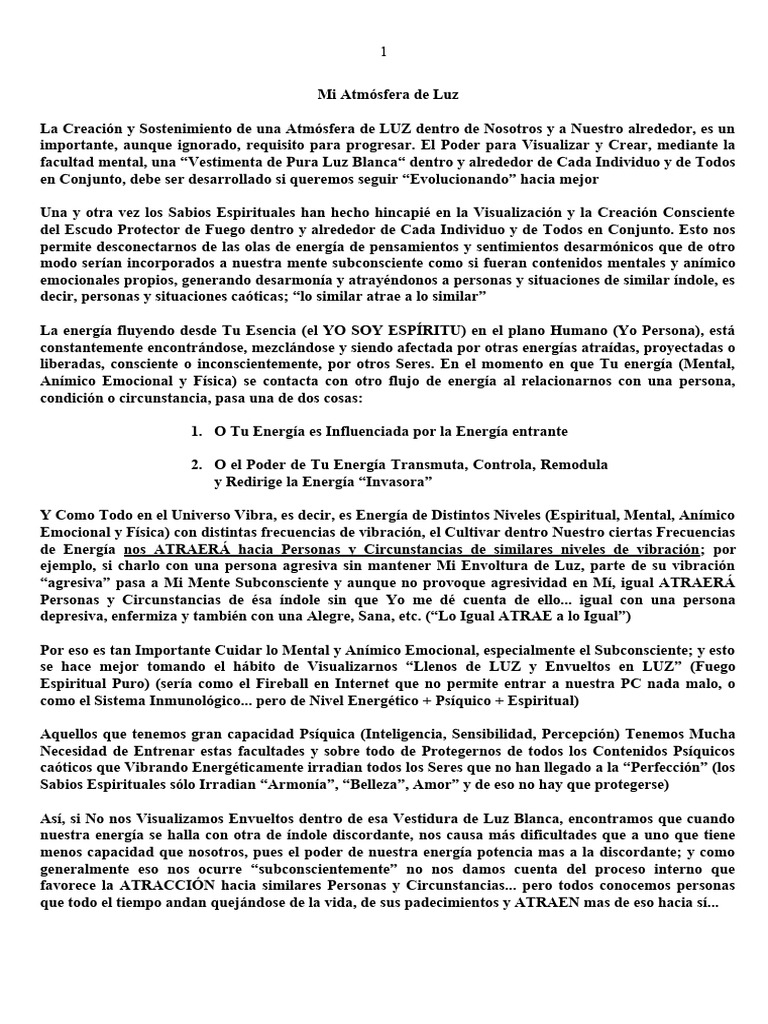 Ejerc (02) Mi Atmósfera de Luz | PDF | Mente