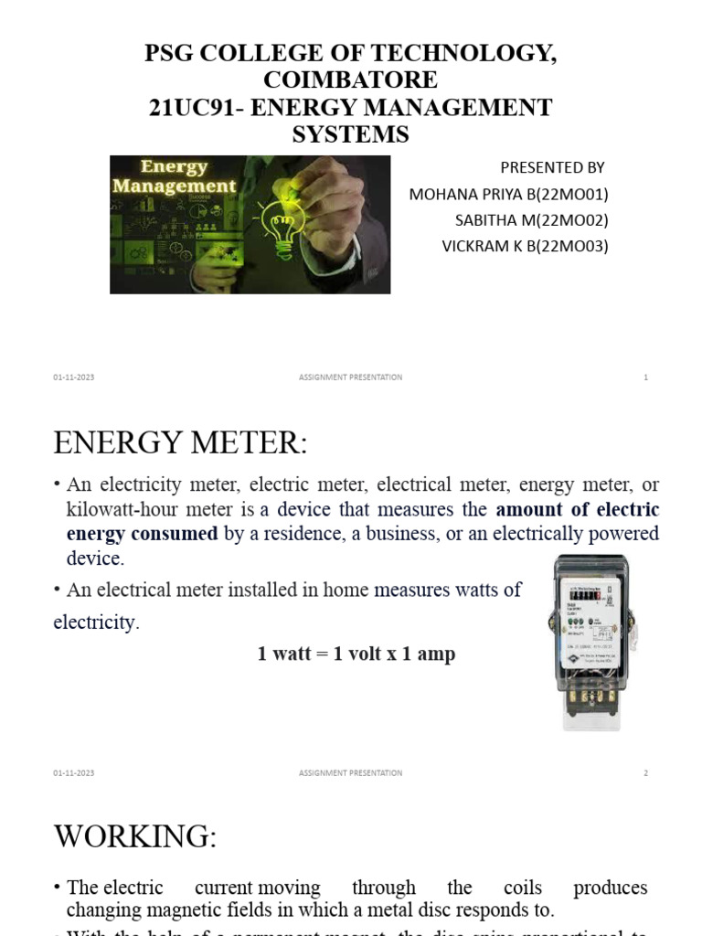 Ems Presentation | PDF | Electrical Engineering | Electricity