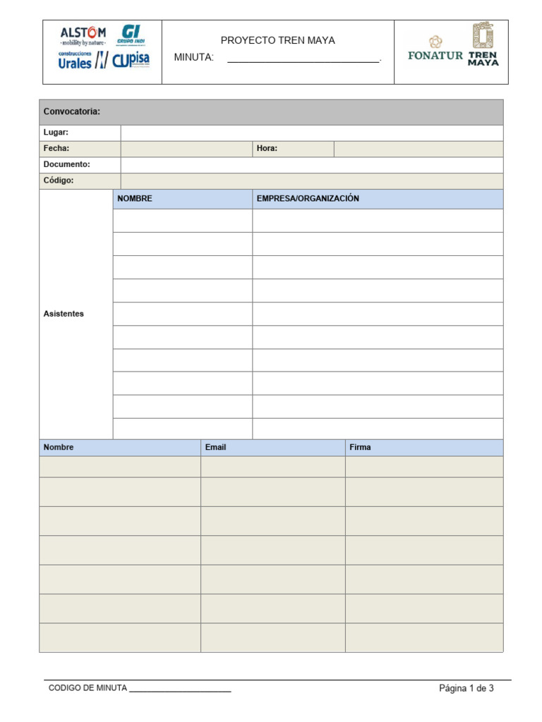 formato minuta | PDF