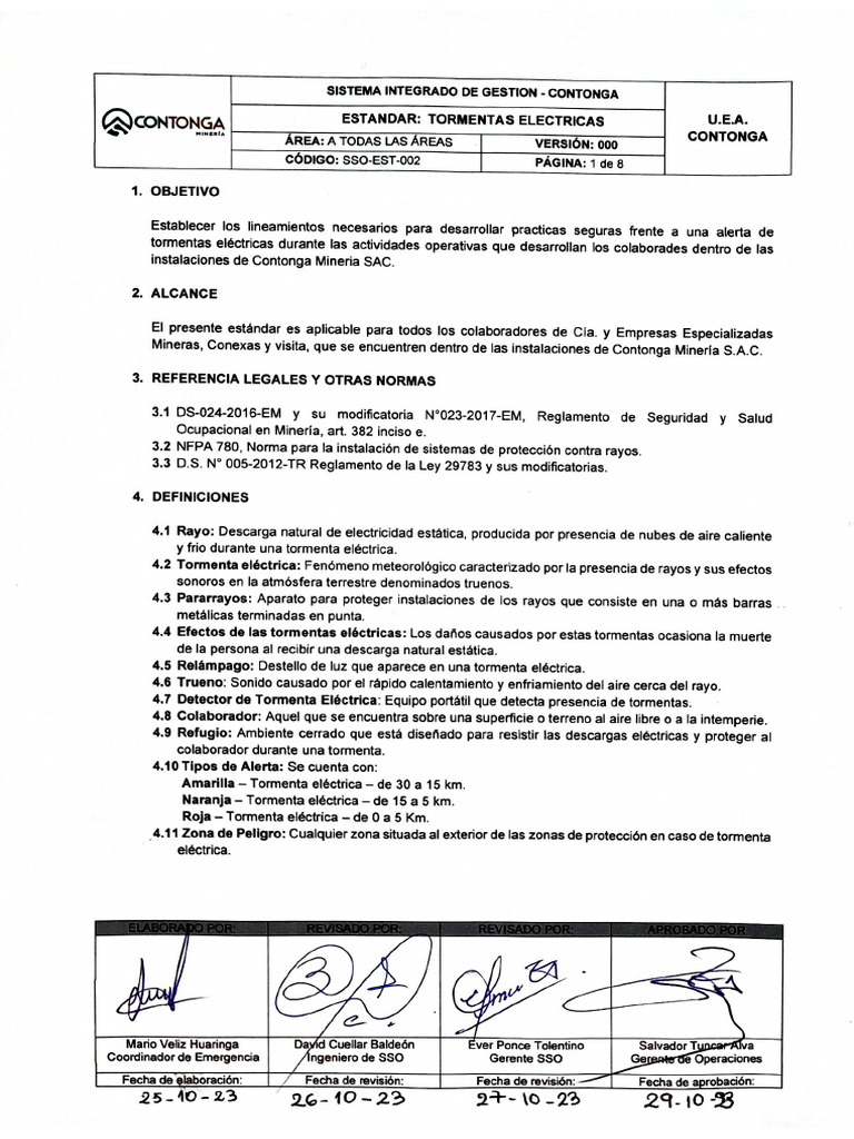2. SSO-EST-002 Tormentas Electricas | PDF 2. SSO-EST-002 Tormentas Electricas | PDF