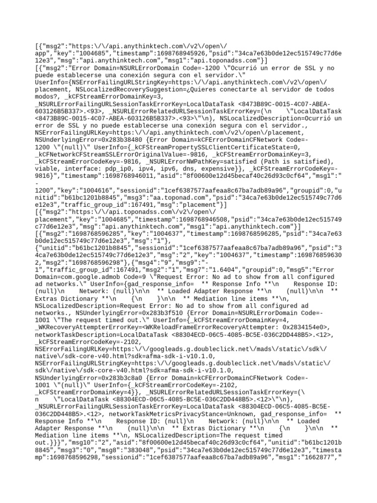 SSL and Ad Request Errors Log | PDF | I Pv6 | Computer Standards
