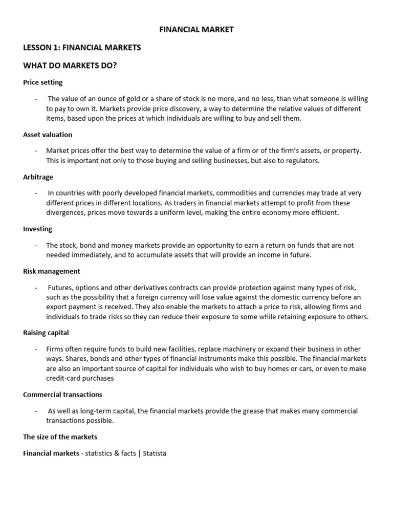 LESSON 1,2,3 - FINMAR | PDF | Foreign Exchange Market | Financial Risk