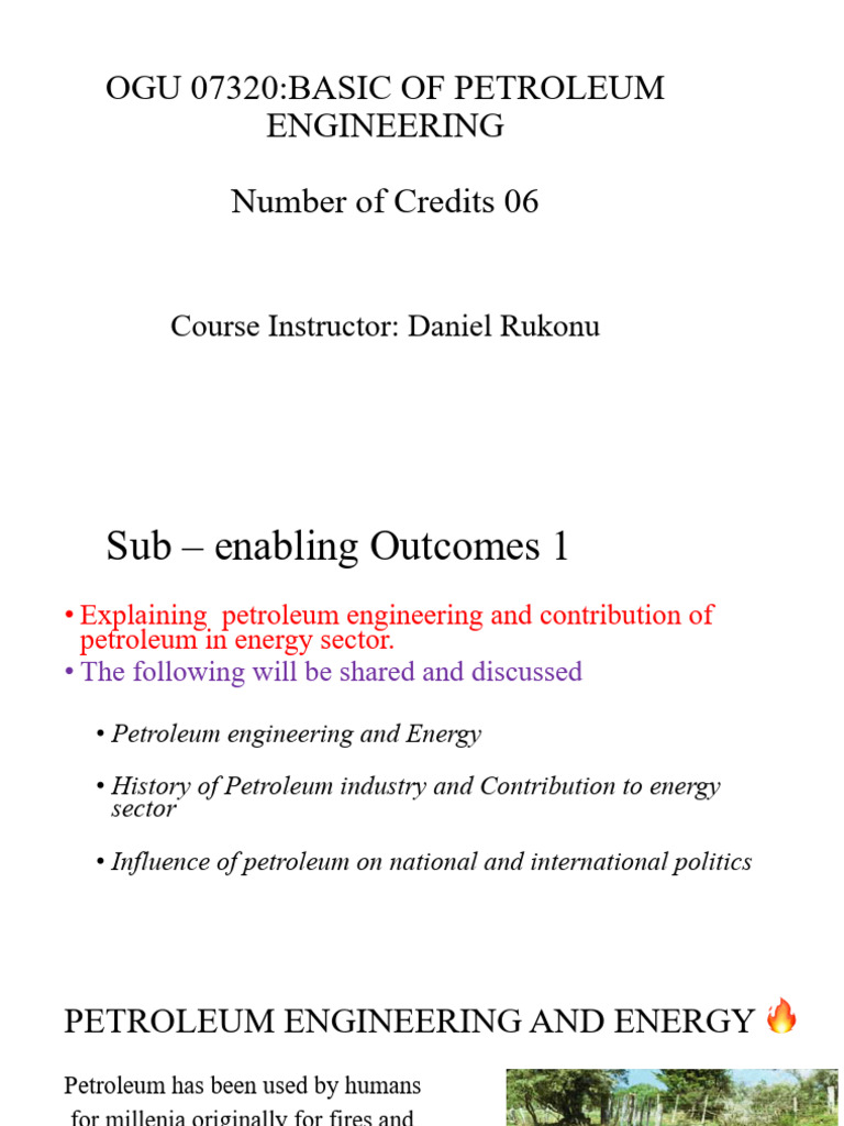 Lecture_1-1 | PDF | Natural Gas | Petroleum