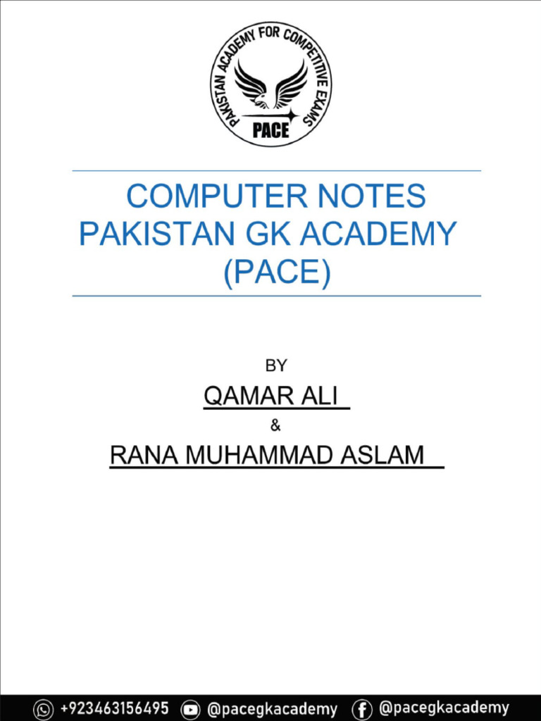 Computer Notes Pace GK - Compressed | PDF