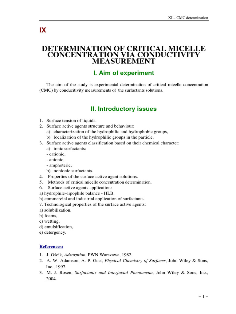 Task IX | PDF | Surfactant | Surface Tension