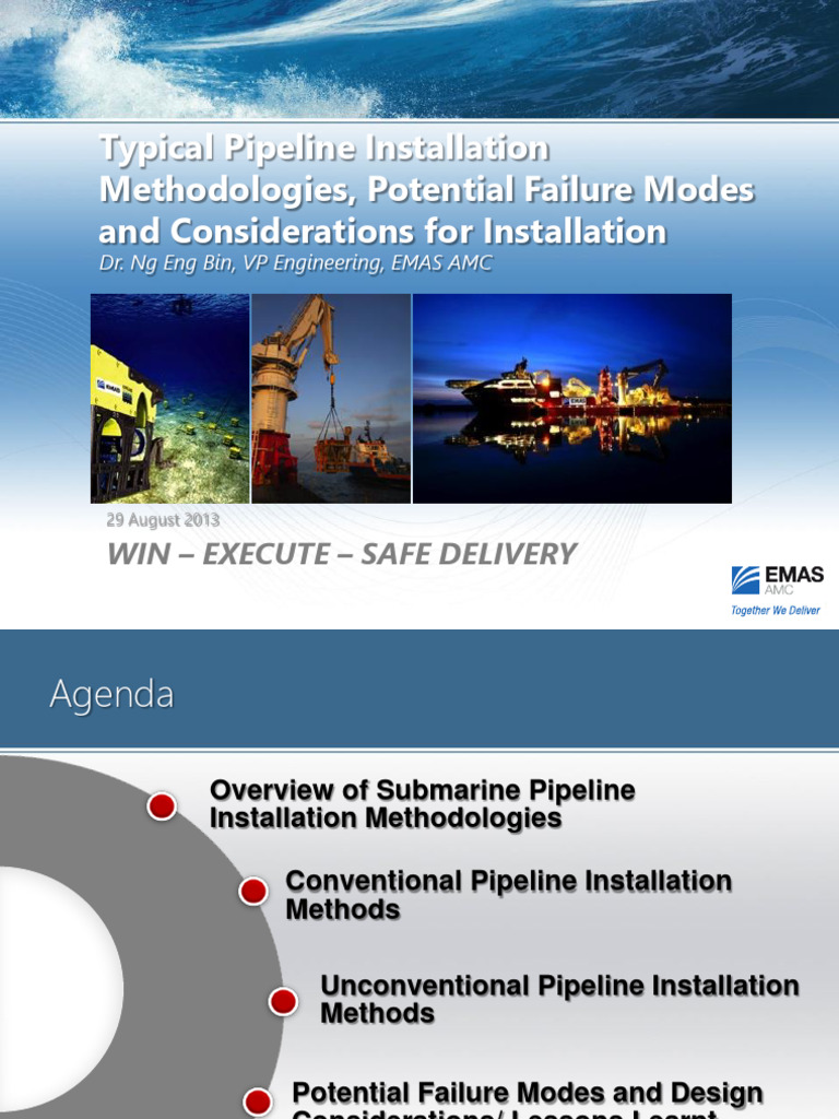 Submarine Pipeline Installation Methods | PDF | Pipe (Fluid Conveyance ...