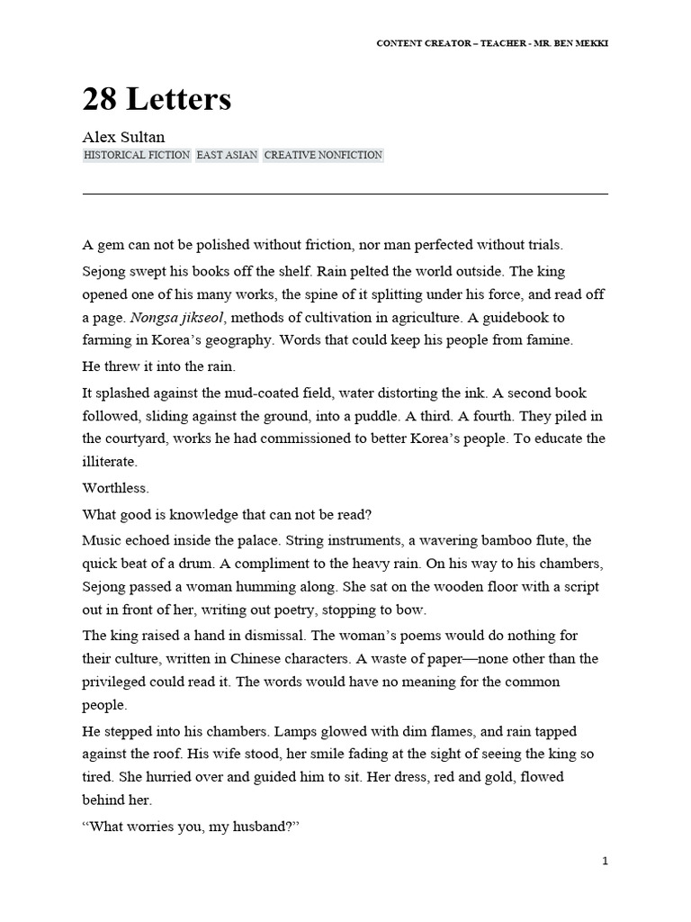 28 Letters | PDF | Linguistics | Human Communication