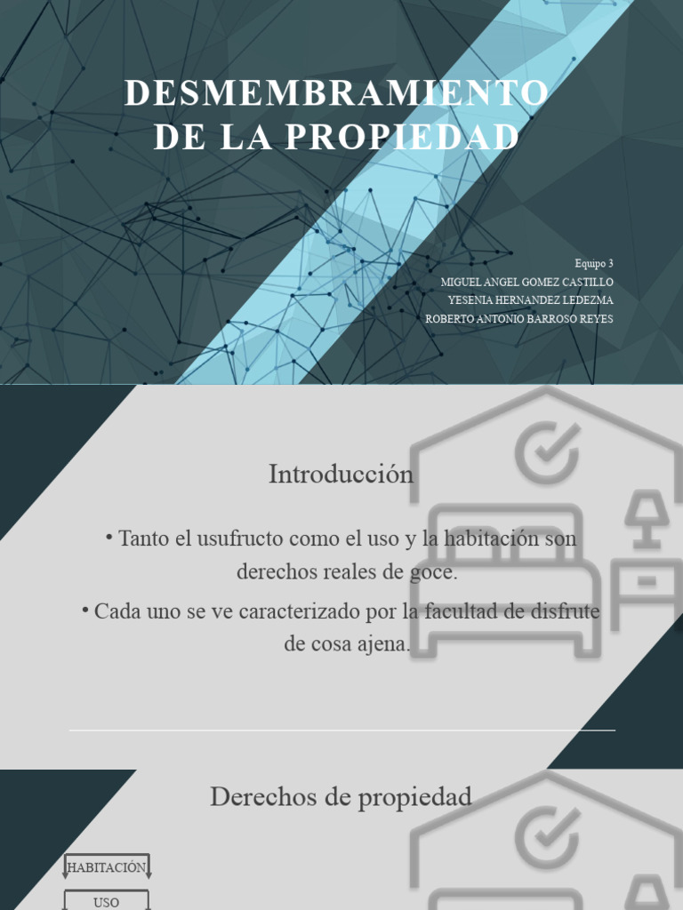 Desmembramiento | PDF | Propiedad | Conceptos legales