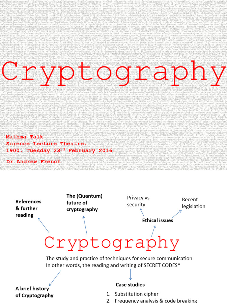 Cryptography-Andrew French | PDF | Cryptography | Encryption