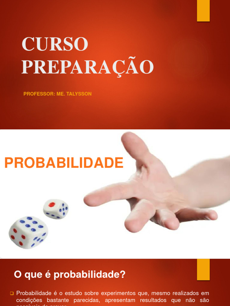 Aula 07 Probabilidade | PDF | Probabilidade | Números