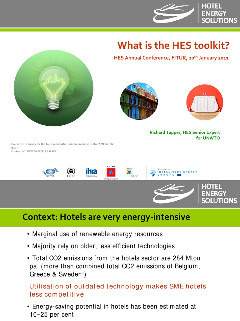 Understanding Hotel Energy Use and Providing a Toolkit to Help Hotels ...