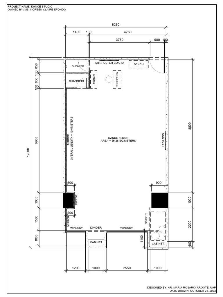 Dance Studio Floor Plan Just Came With The Floor Plan For My Dream