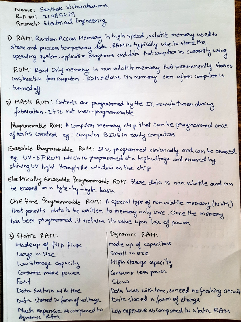 EO301 Assignment | Download Free PDF | Electrical Engineering | Computer Architecture