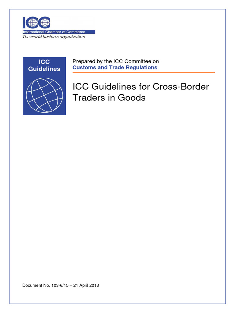 ICC Guidelines Cross-Border Traders | PDF | Business | Economies