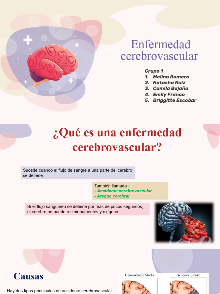 Grupo 1. Enfermedad Cerebrovascular | PDF | Carrera | Isquemia