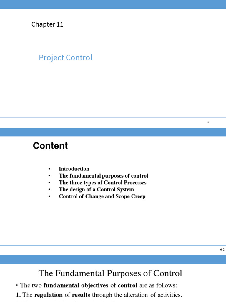 Project Control | PDF | Six Sigma | Project Management
