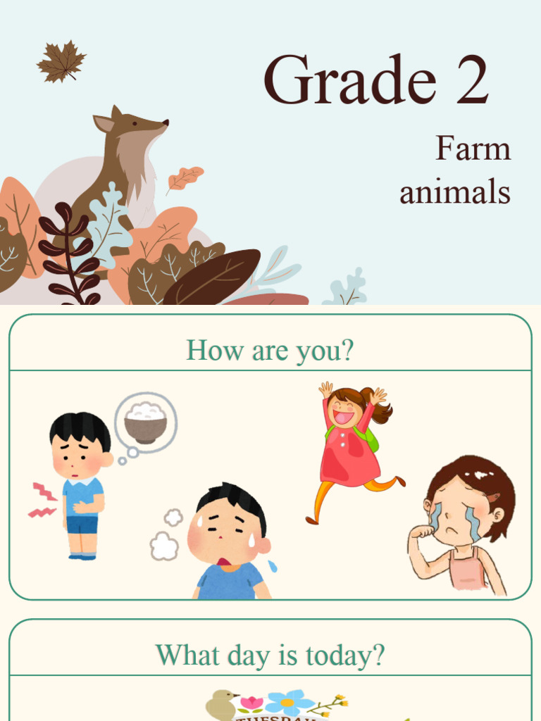 Grade 2 - Farm Animals - Lesson2 | PDF | Planets | Planets In Astrology