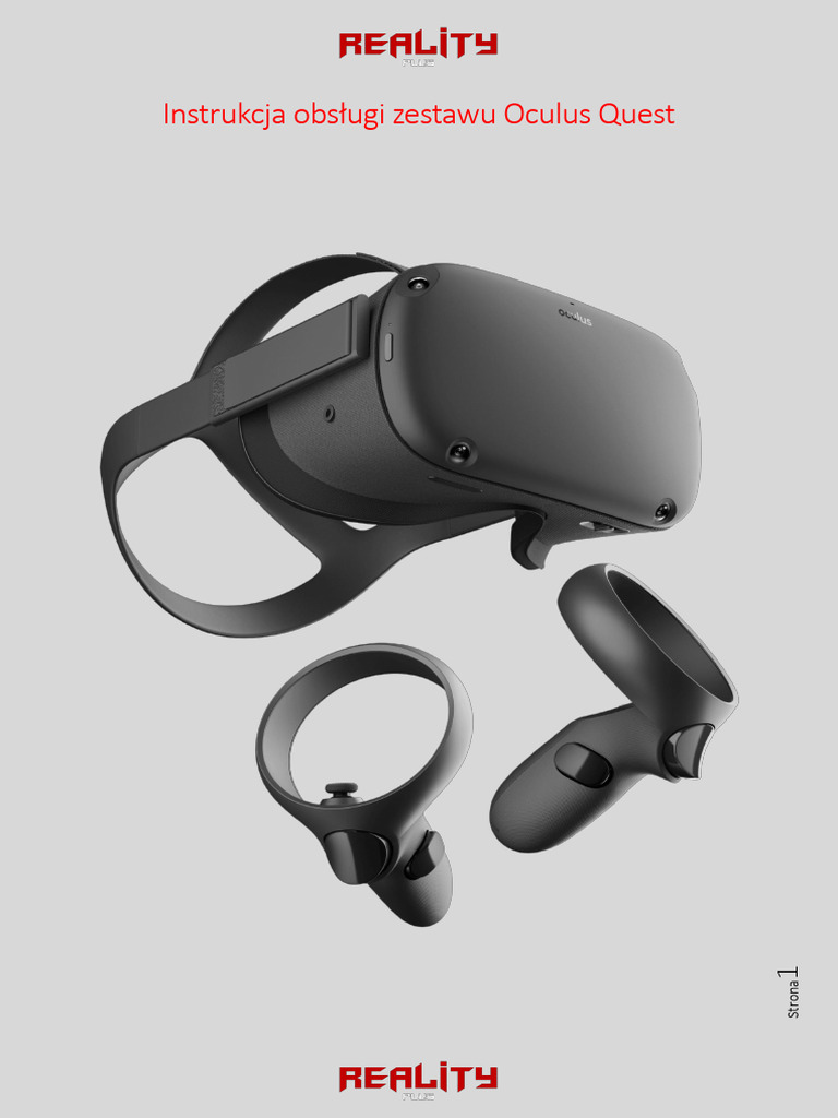 Instrukcja Obs - Ugi Zestawu Oculus Quest | PDF