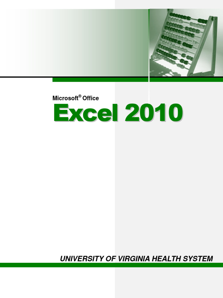 Microsoft Excel 2010 | PDF | Microsoft Excel | Computing