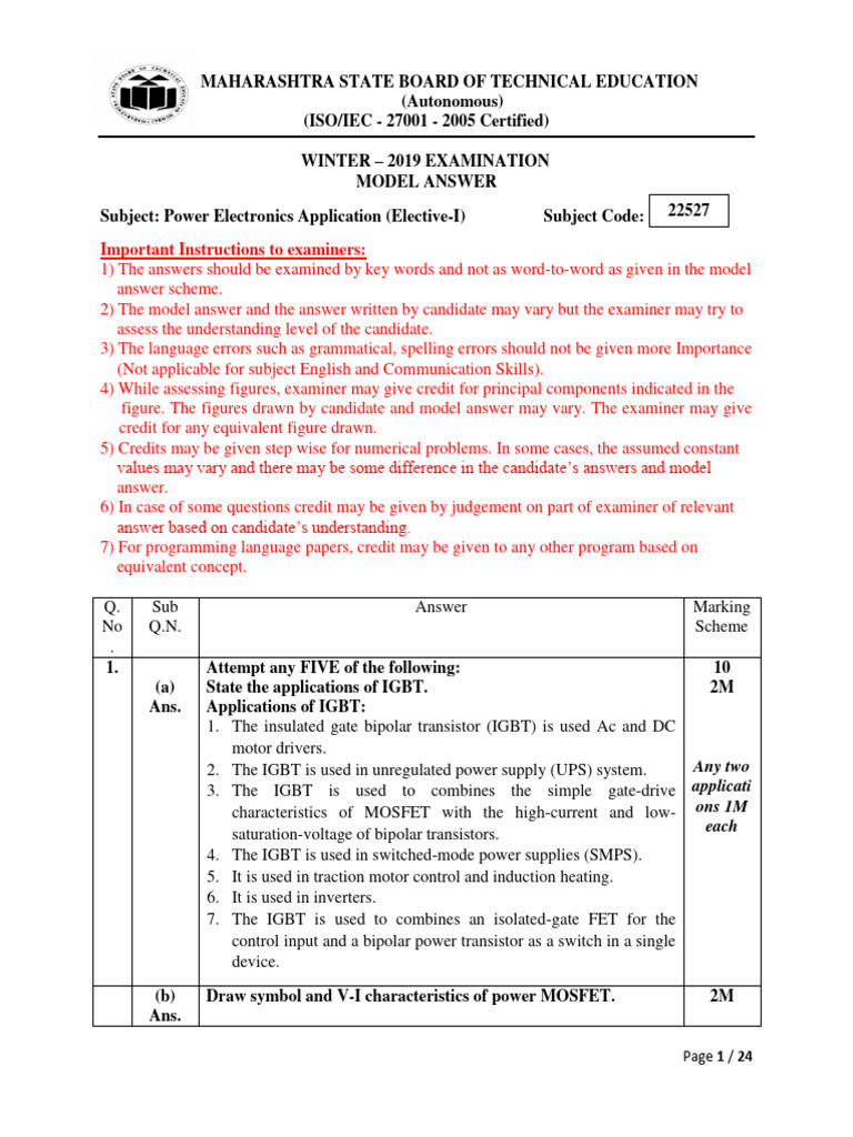 22527-2019-Winter-Model-Answer-Paper (Msbte Study Resources) | PDF | Power Inverter | Power ...