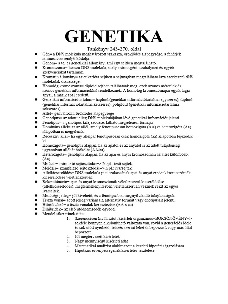 GENETIKA | PDF