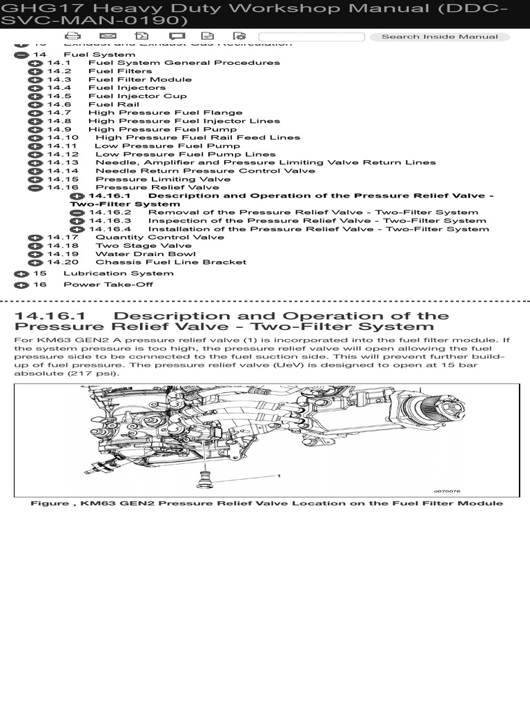 GHG17 Heavy Duty Workshop Manual (DDC-SVC-MAN-0190) | PDF