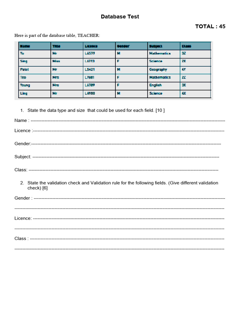 Database Test | PDF | Solid State Drive | Computer Architecture